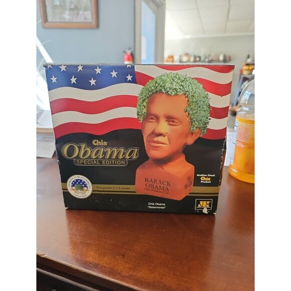 Other | Obama Chia Pet Sealed Package New Special Edition Open Box ...